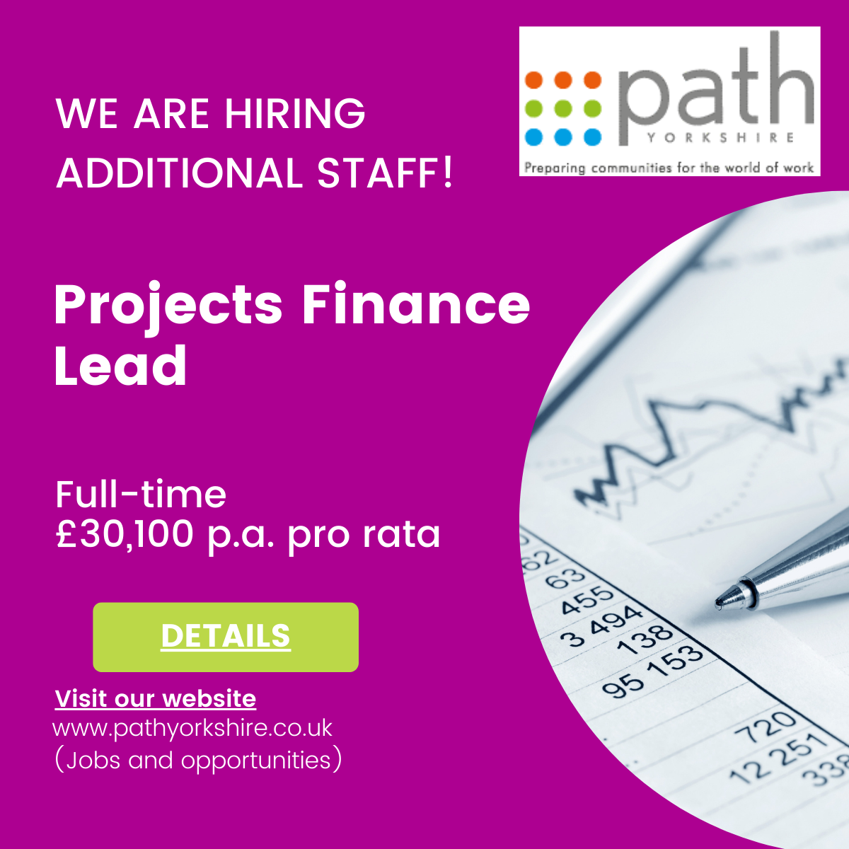 JOBS AND OPPORTUNITIES | Path Yorkshire